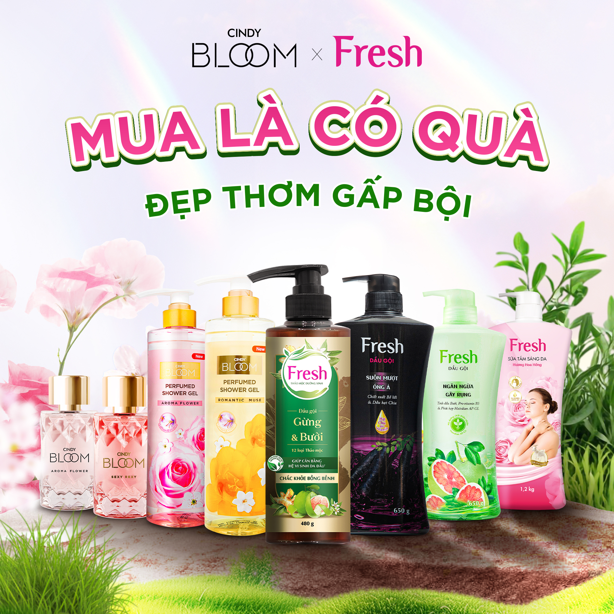 KHUYẾN MÃI ĐẶC BIỆT TỪ FRESH & CINDY BLOOM